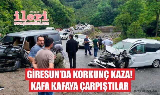 Giresun’da korkunç kaza! Kafa kafaya çarpıştılar - Asayiş - Giresun ...